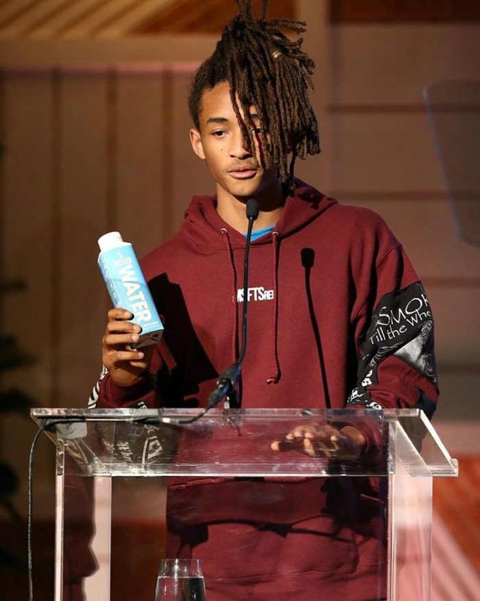 SPOTTED: Jaden Smith In MSFTSrep Custom Hoodie, Jeans and Adidas NMD ...