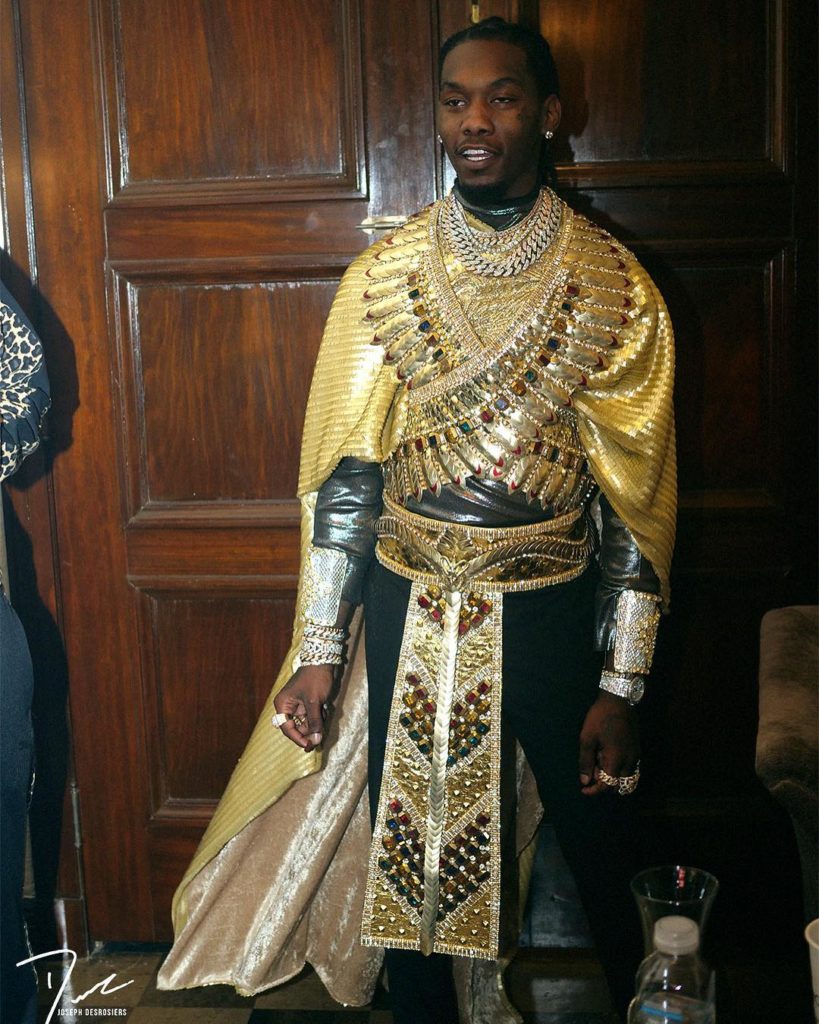 SPOTTED: Offset Flexes in Bejewelled Face Mask – PAUSE Online | Men's ...