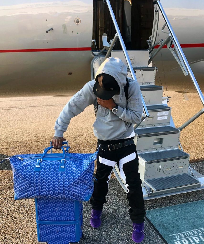 SPOTTED: Lil Uzi Vert Flaunts Goyard Bag Collection & LV Sneakers ...