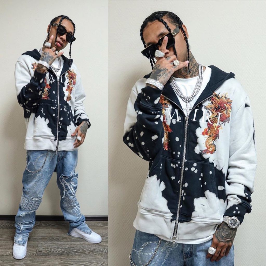 SPOTTED: Tyga in LV Millionaire Sunglasses & Off-White Jeans – PAUSE ...