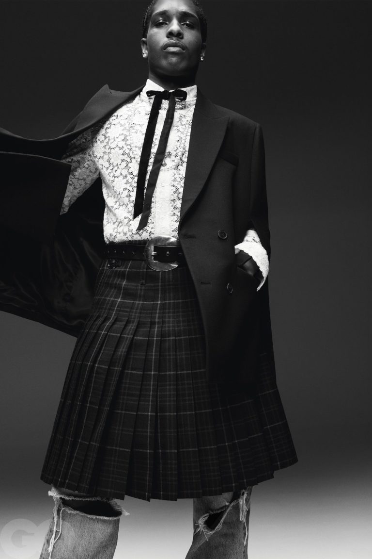 SPOTTED: ASAP Rocky in Vivienne Westwood & Chanel for American GQ ...