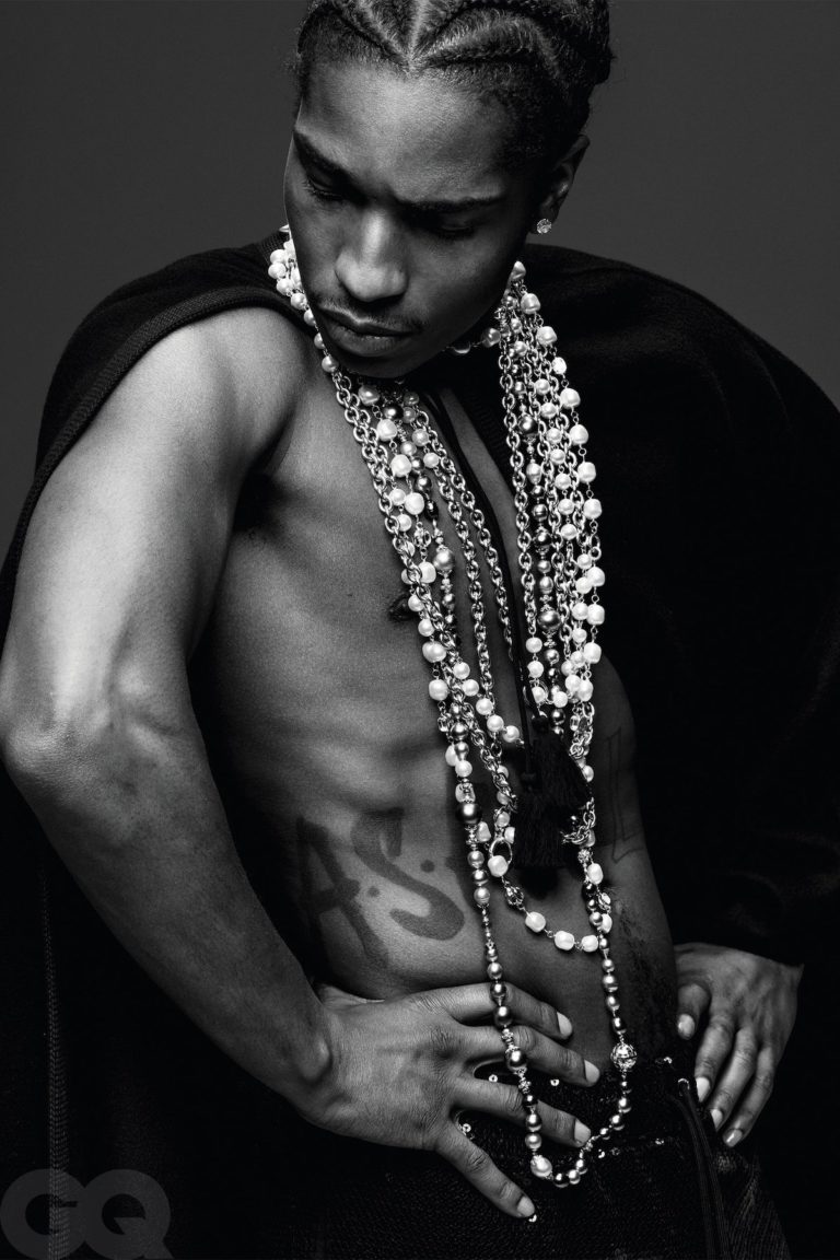 SPOTTED: ASAP Rocky in Vivienne Westwood & Chanel for American GQ ...