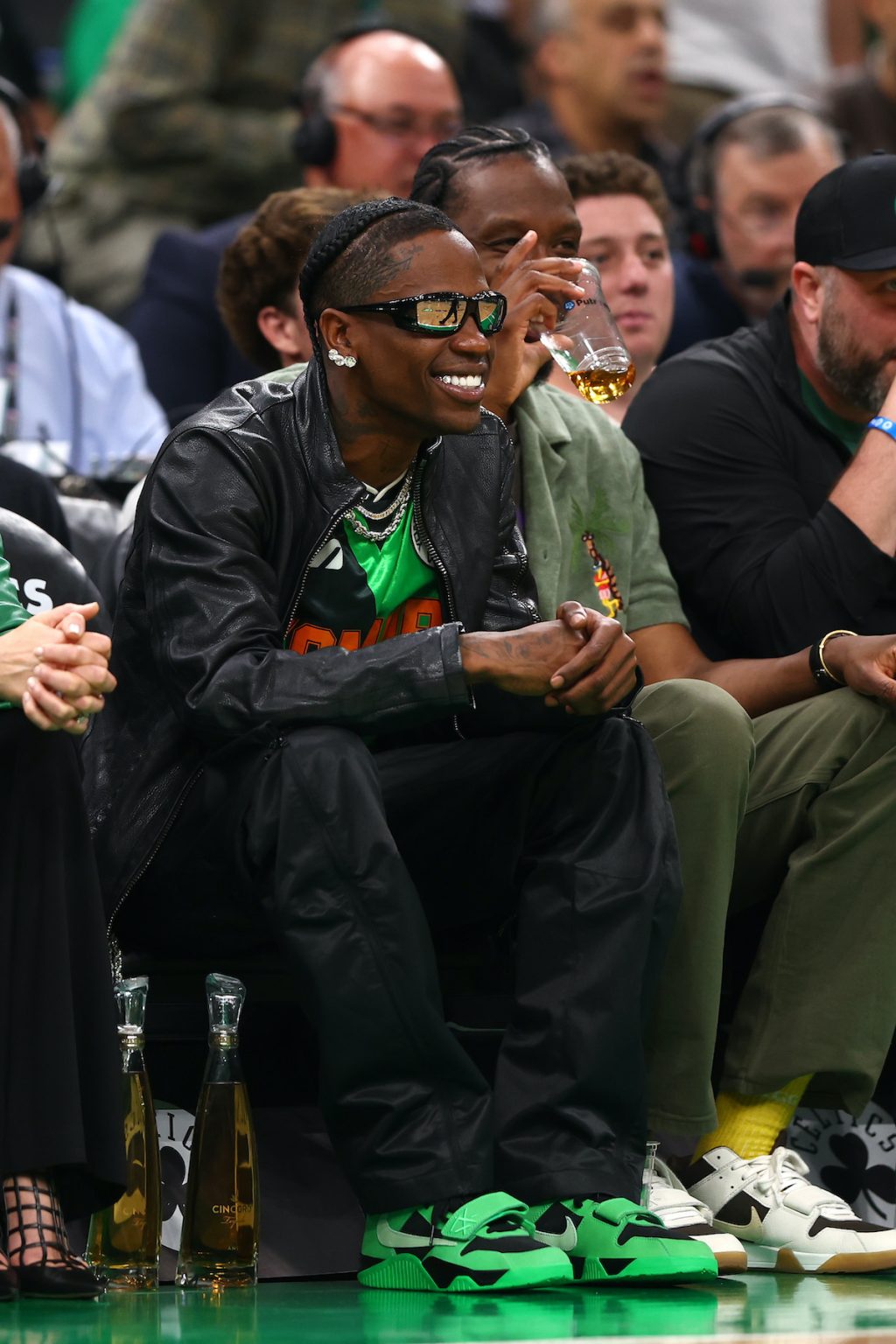 SPOTTED: Travis Scott Locks in Courtside at NBA Finals Wearing ...