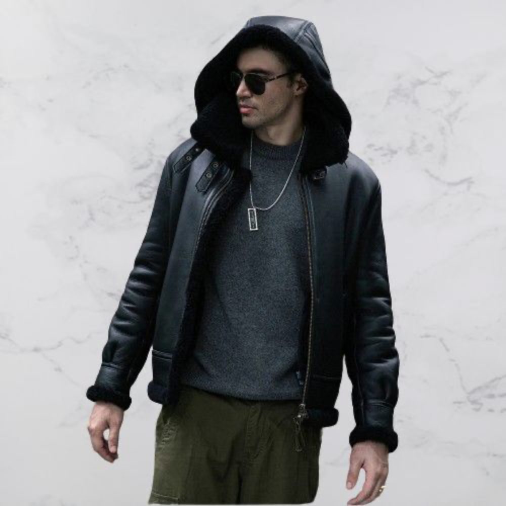 How to Style Men’s Hooded Leather Jacket – PAUSE Online | Men's Fashion ...